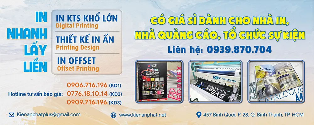 Chất liệu in poster quảng cáo trong nhà và ngoài trời - Kienanphat.net
